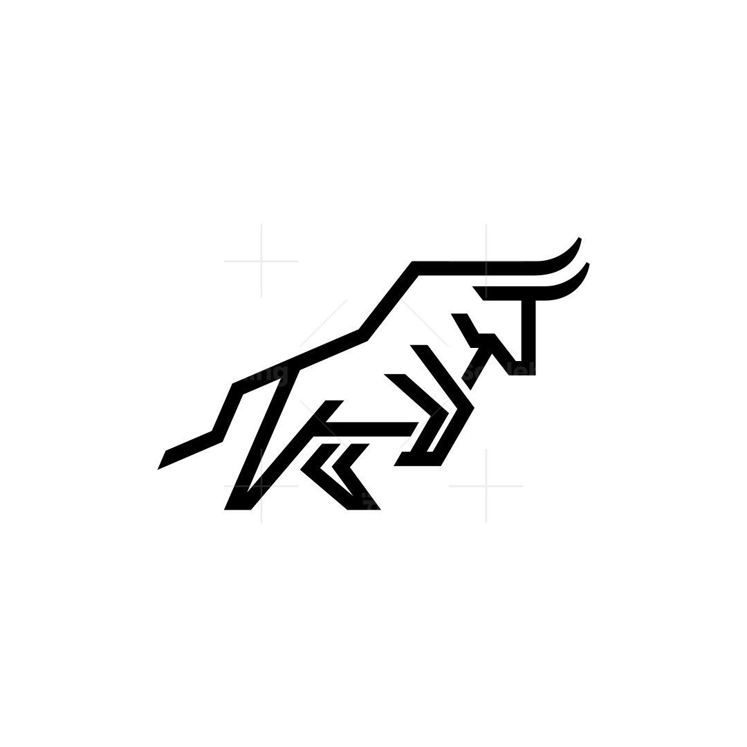 Modern Lineart Bull Logo | Scalebranding