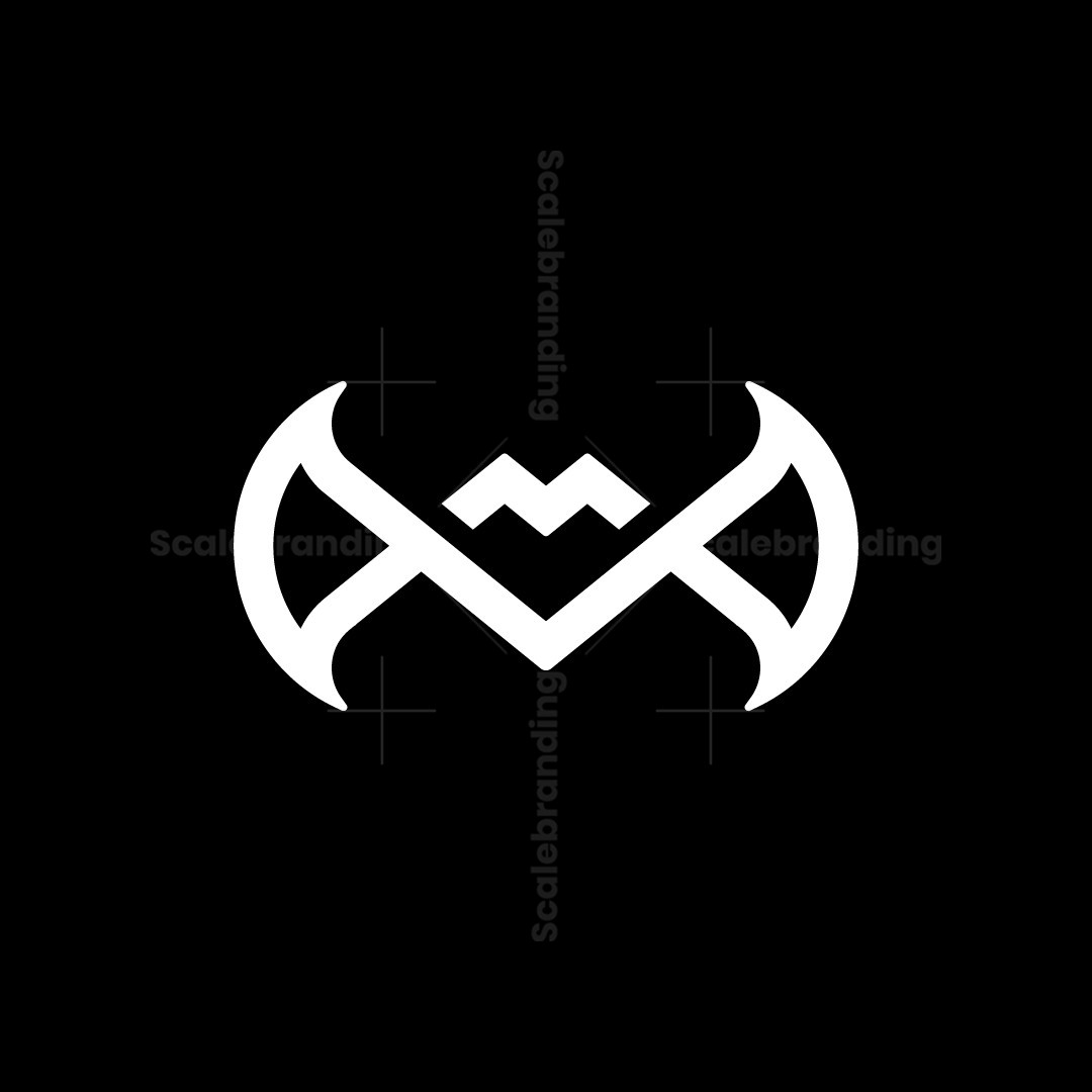 Modern M Bat Logo | Scalebranding