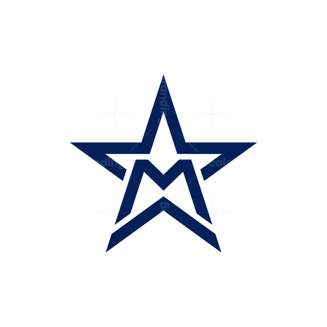 Letter M Star Modern Logo | Scalebranding