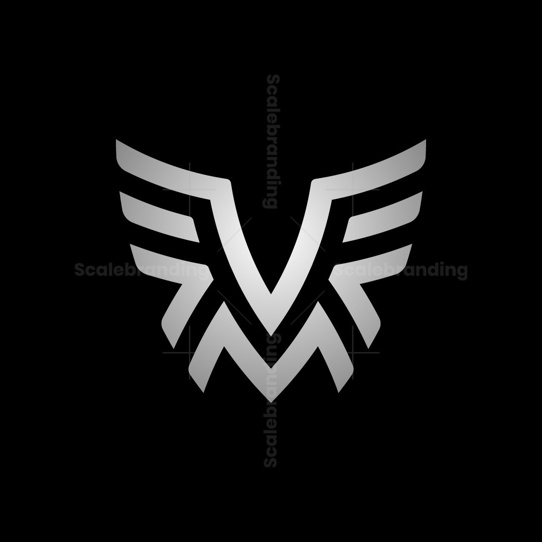 Modern M Wing Or MV Wing Logo | Scalebranding