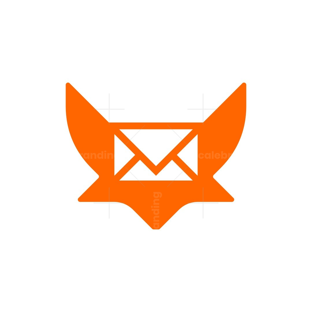 Modern Mail Fox Head Logo | Scalebranding