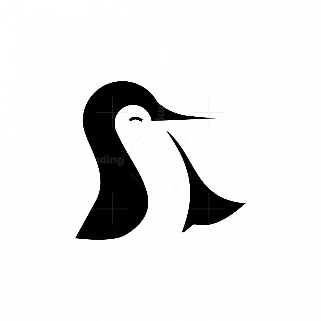 modern minimal penguin Logo | Scalebranding