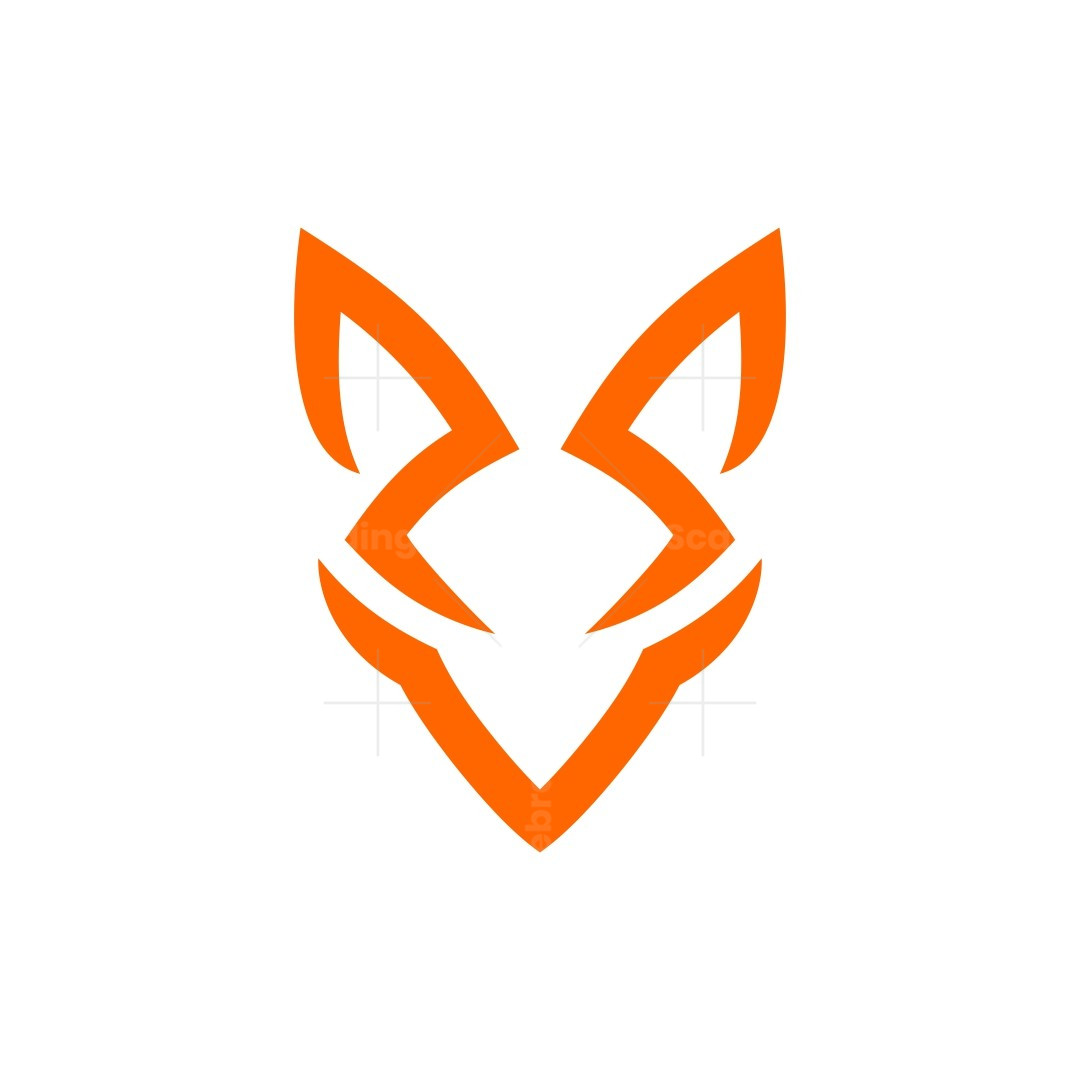 Modern Minimalist Fox Face Logo | Scalebranding
