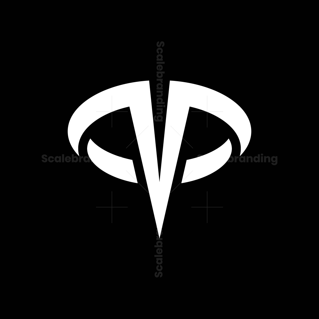 Modern Monogram Letter TV or TO Logo | Scalebranding