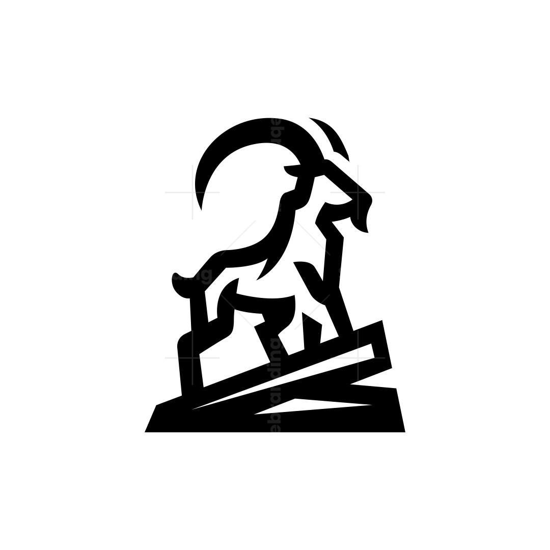 Modern Mountain Goat Logo | Scalebranding