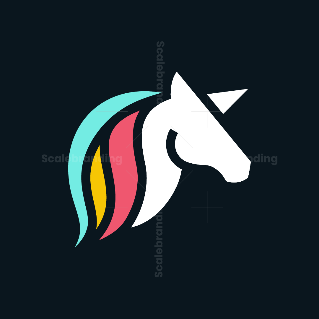 Simple Modern Mythical Unicorn Logo | Scalebranding