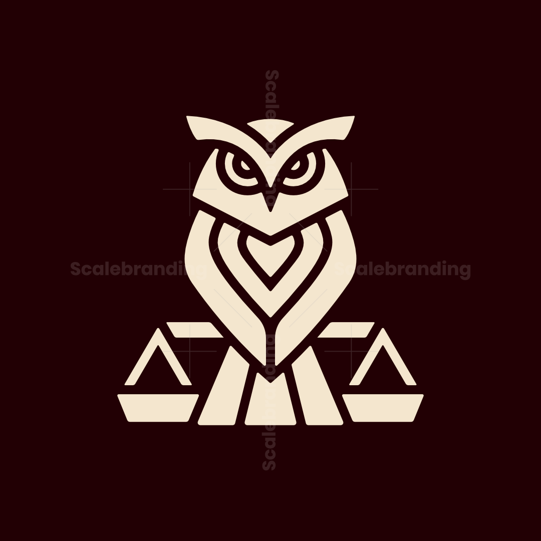 Modern elegant owl justice logo | Scalebranding