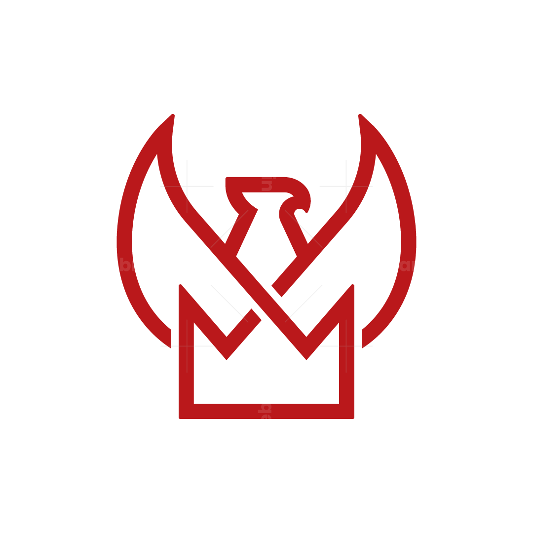 Modern Phoenix With Crown Logo | Scalebranding