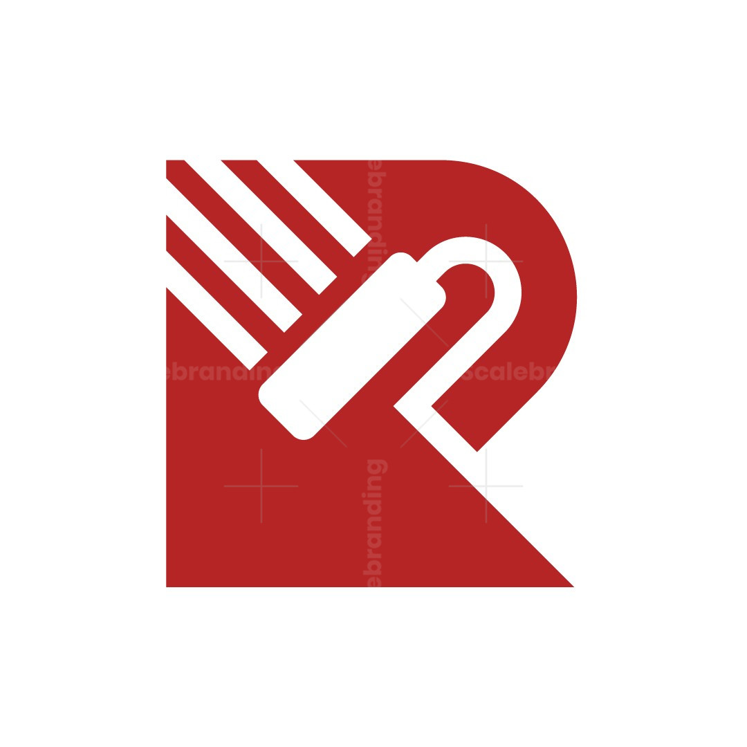 modern R painting logo | Scalebranding