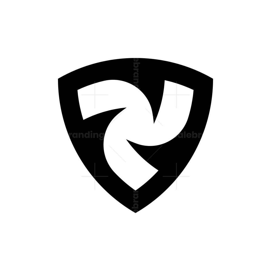 Modern R Shield Logo | Scalebranding