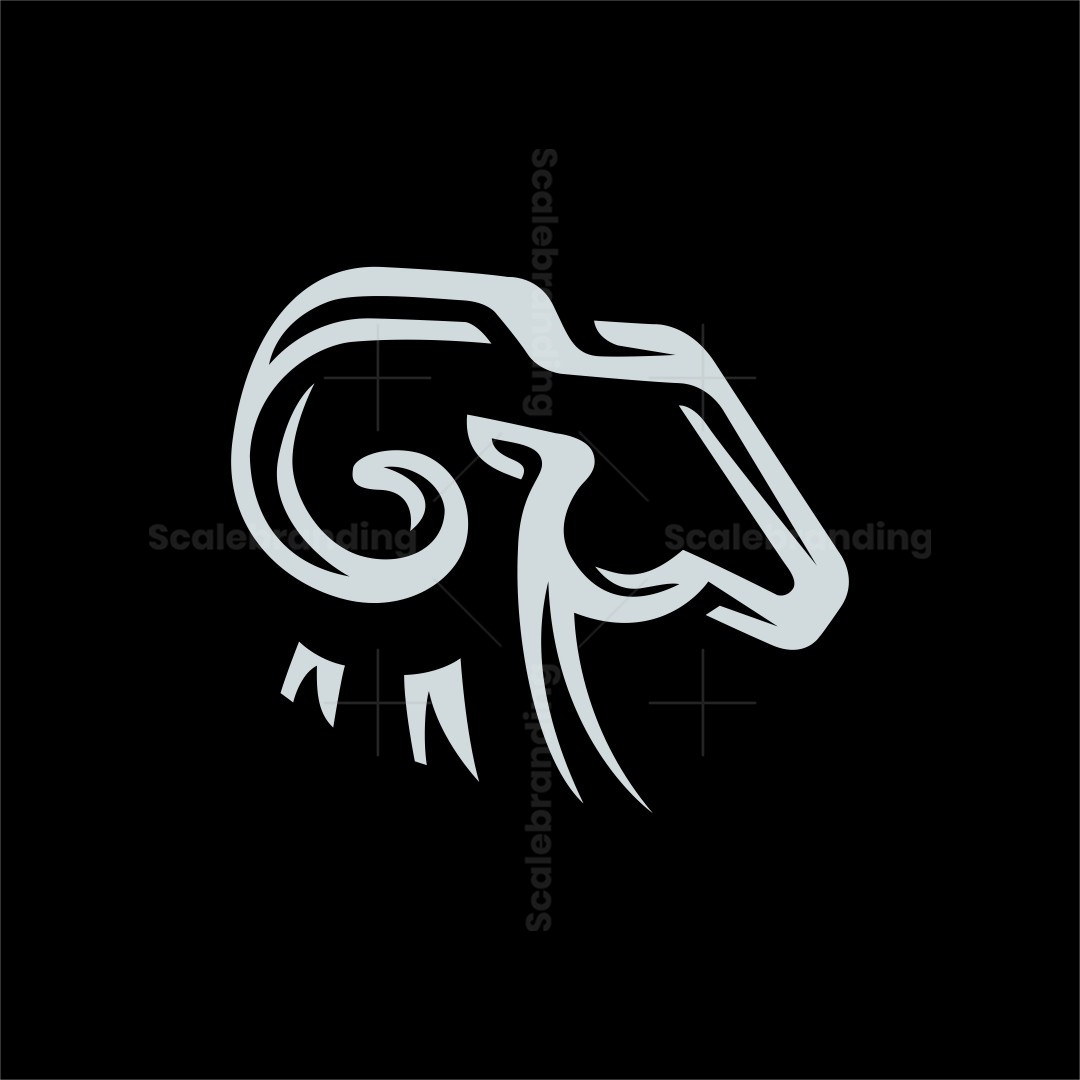 Modern Ram Logo Goat Head Logo | Scalebranding