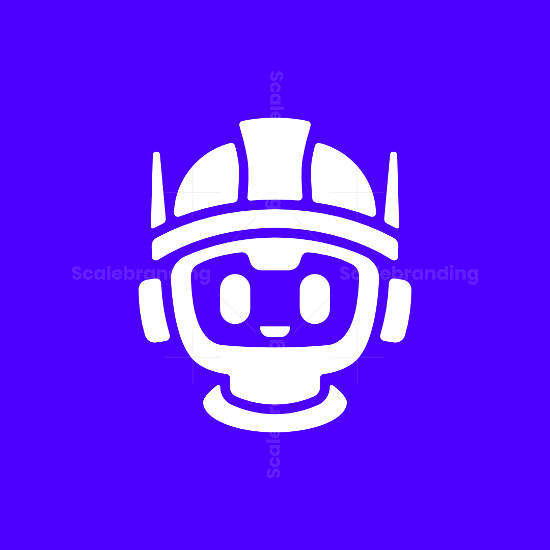 Modern robot builder helmet logo | Scalebranding