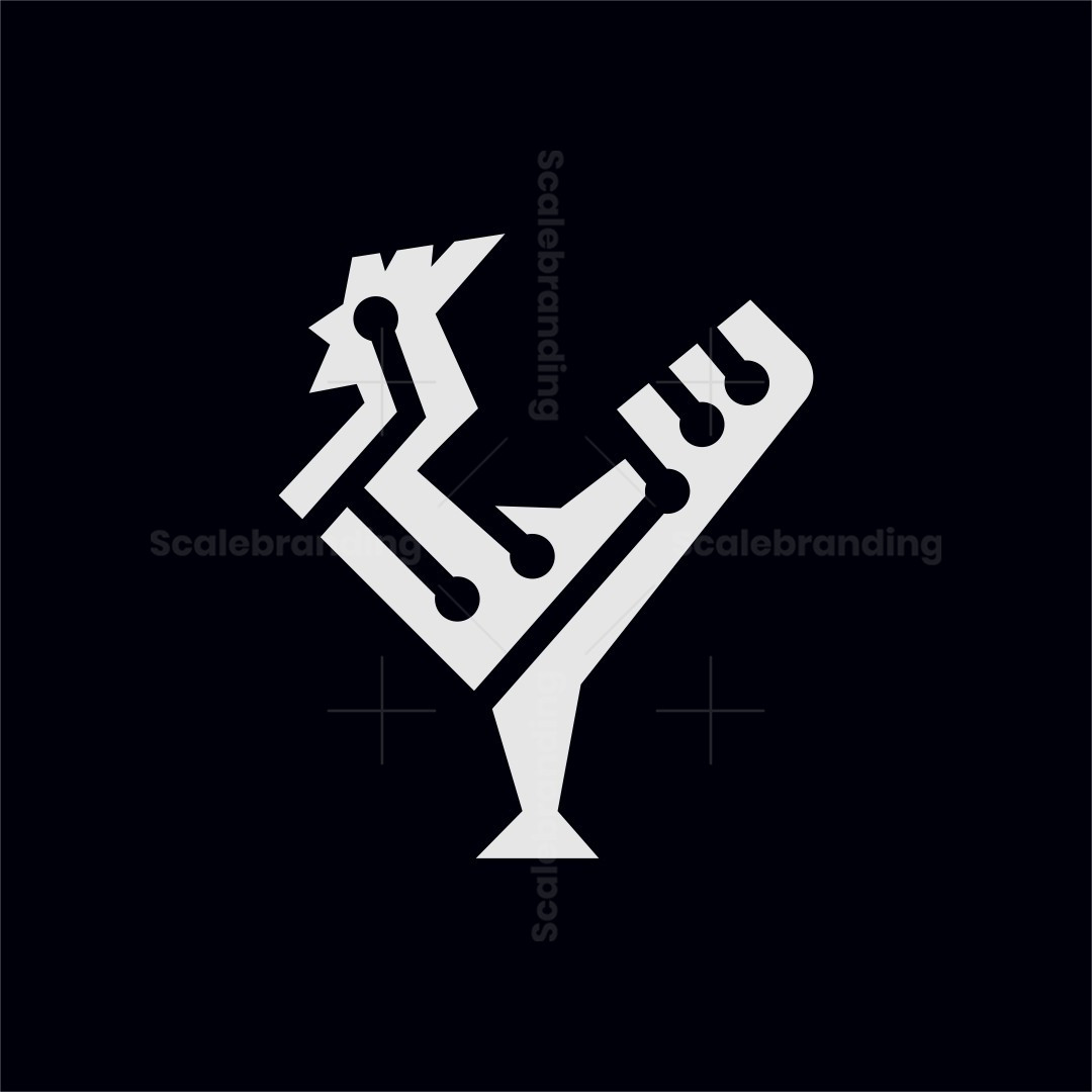Modern Rooster Tech Logo | Scalebranding