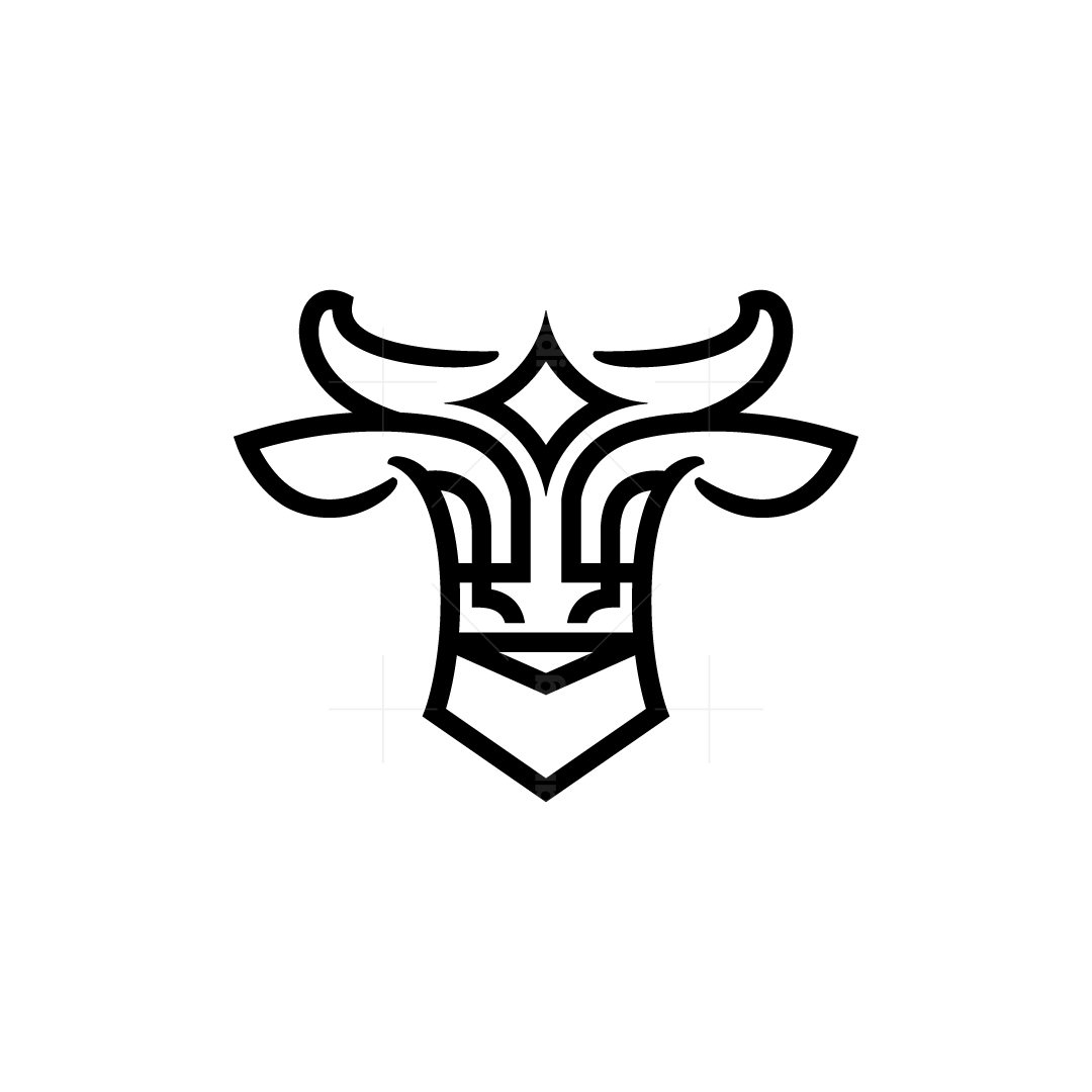 Modern Star Black Cow Logo | Scalebranding