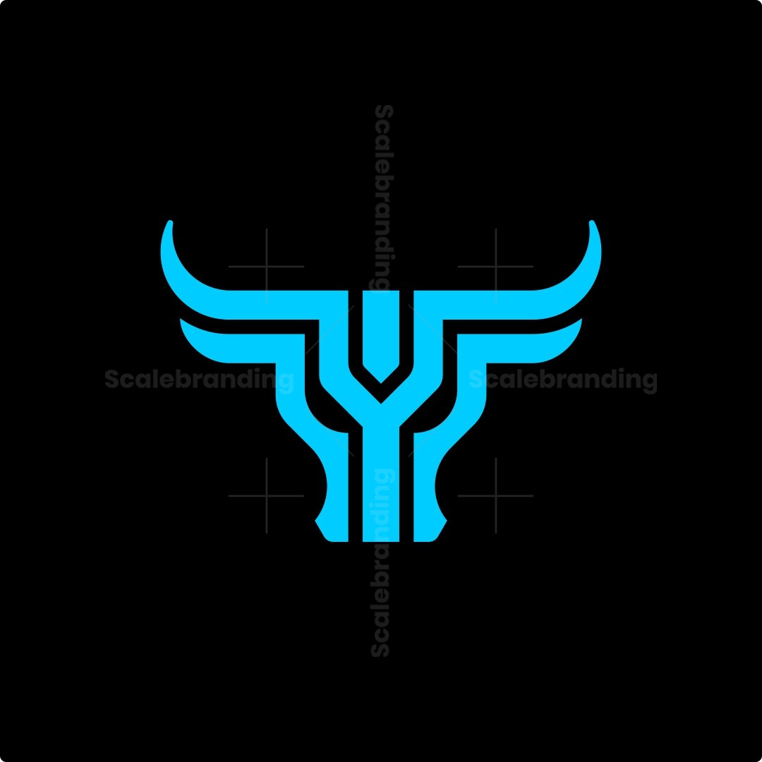 Modern Technology Bull Logo | Scalebranding