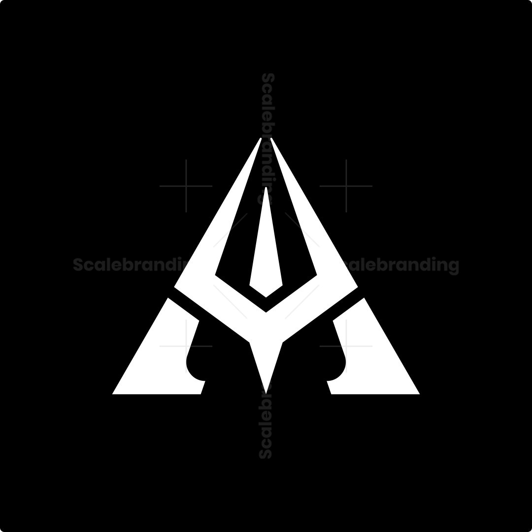 Modern Trident A Letter Logo | Scalebranding