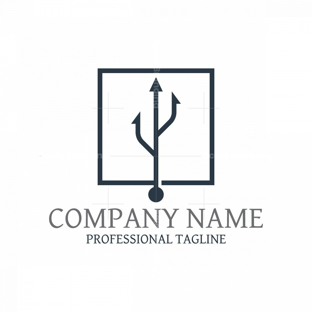 Modern Trident USB Logo | Scalebranding