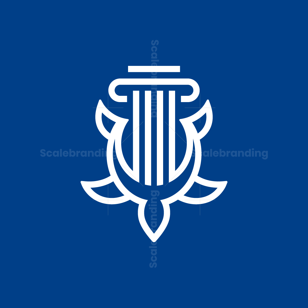 Turtle Law Pillar Logo With A Modern Look | Scalebranding