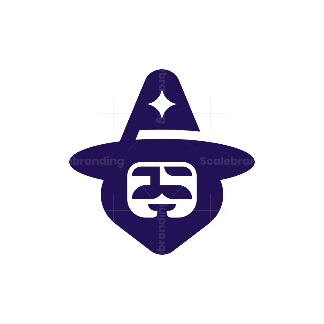 Modern unique simple wizard magic logo | Scalebranding