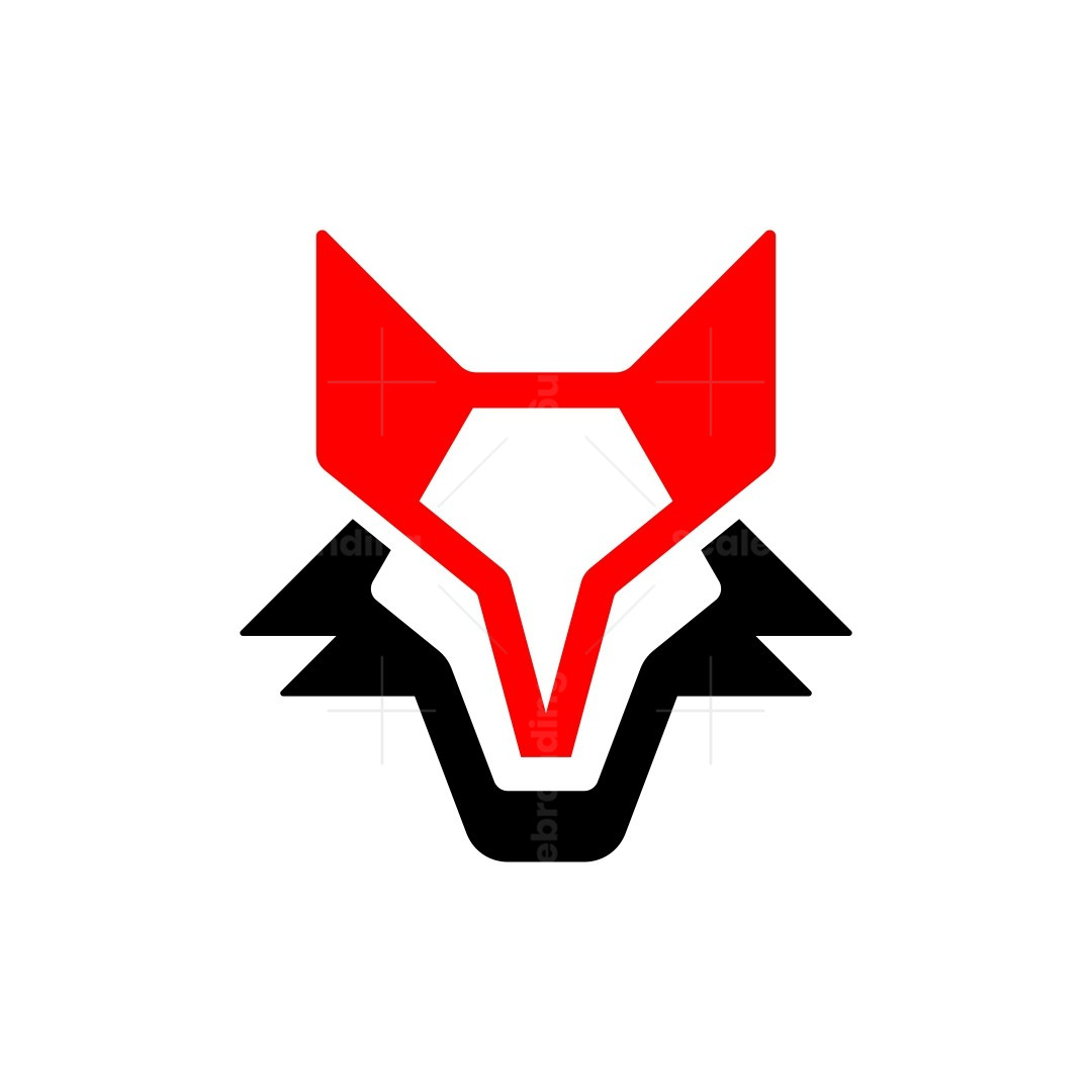Red Wolf Logo Alpha Wolf Mascot Logo In Circle Frame PNG Images | EPS