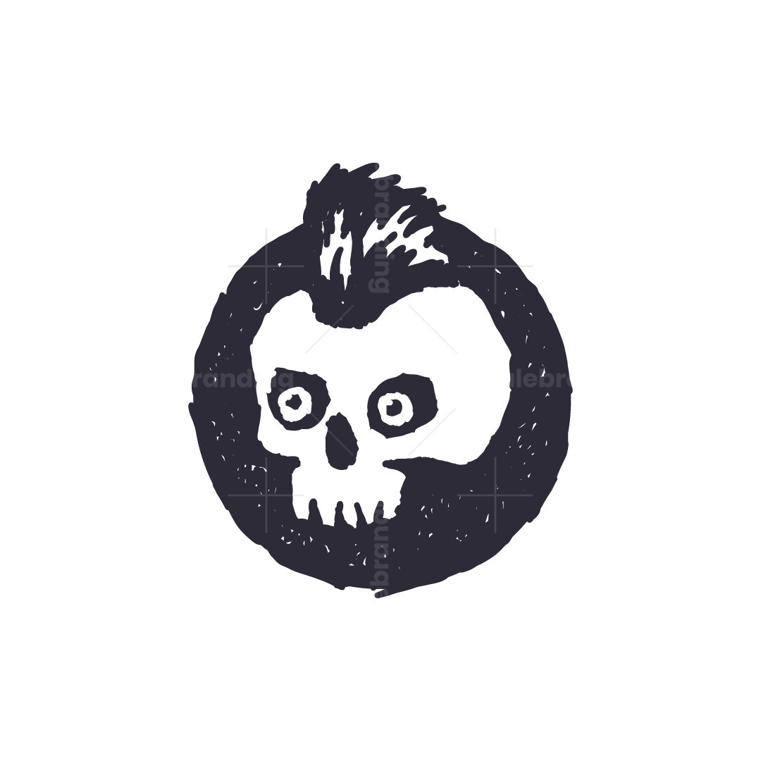 Mohawk Skull Logo | Scalebranding