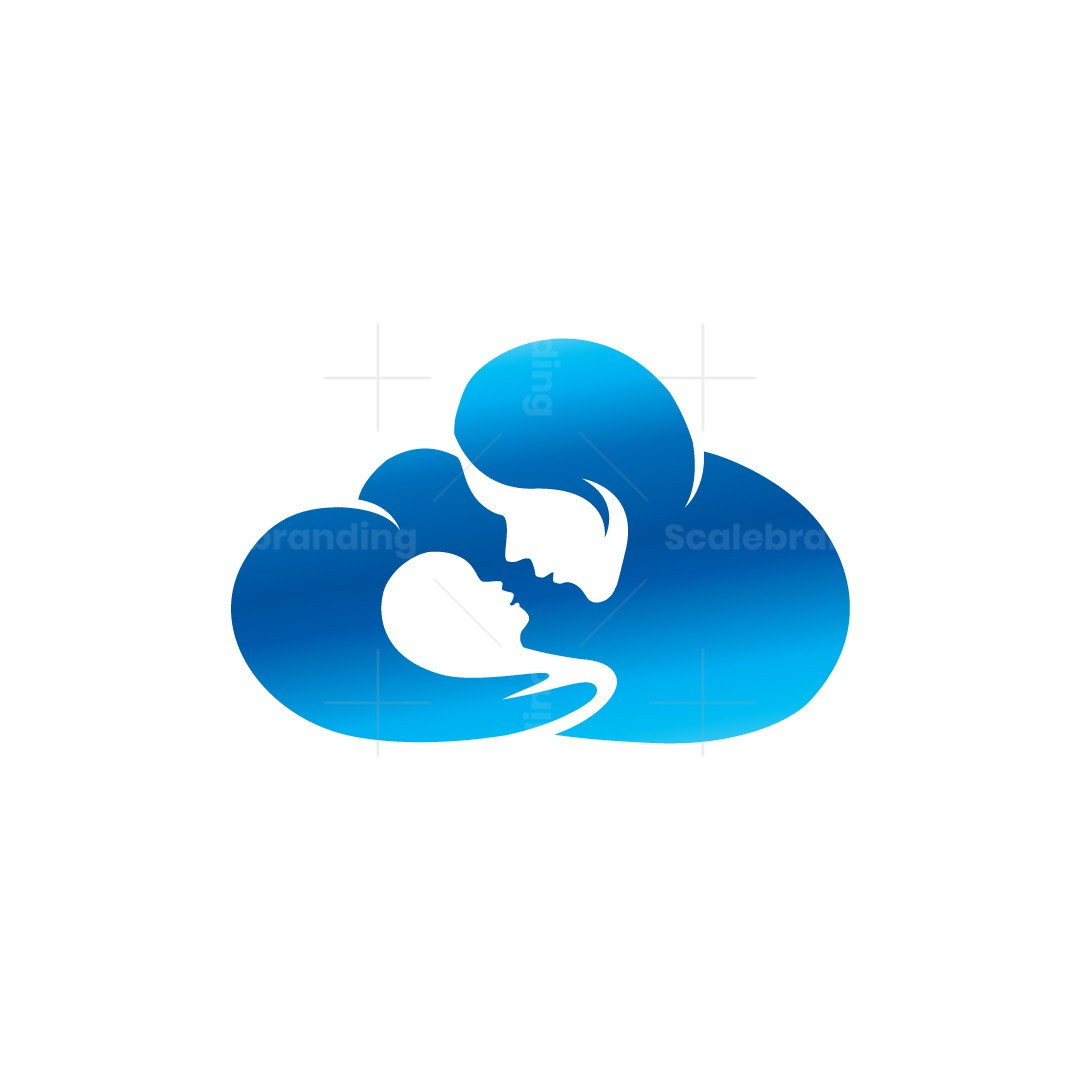 Mom Baby Cloud Logo | Scalebranding