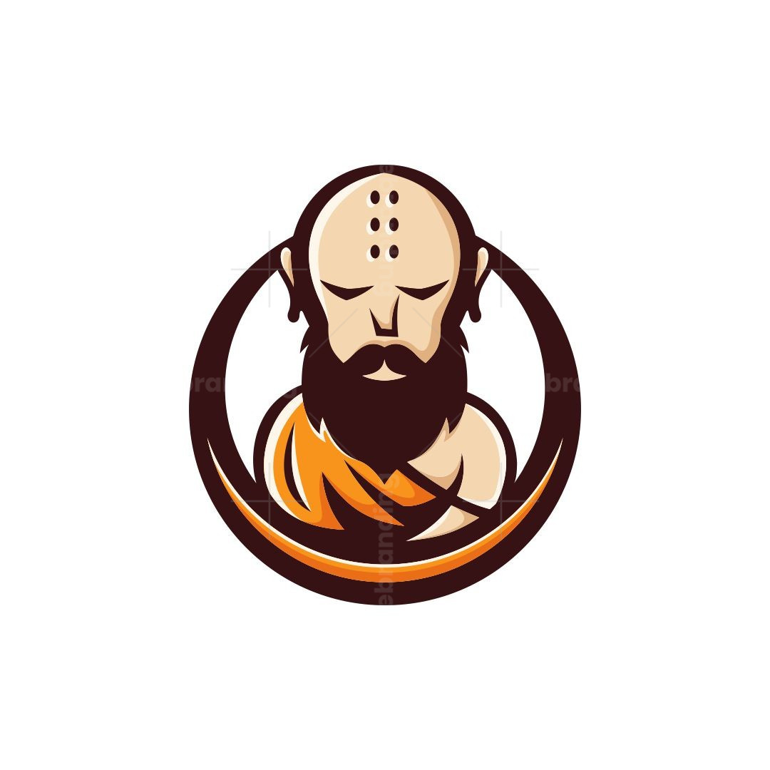 Monk Illustration Logo | Scalebranding