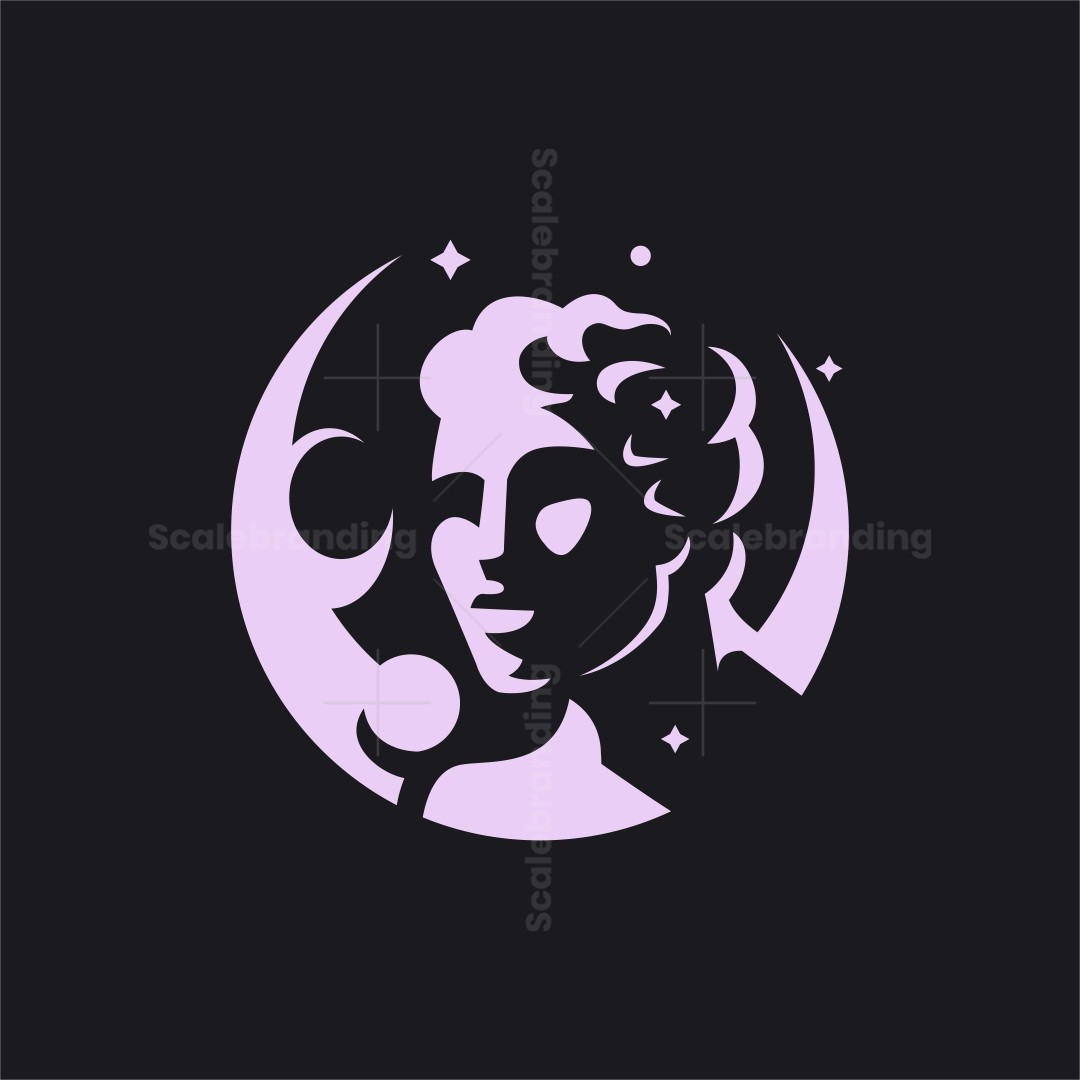 Moon Face Human Logo | Scalebranding