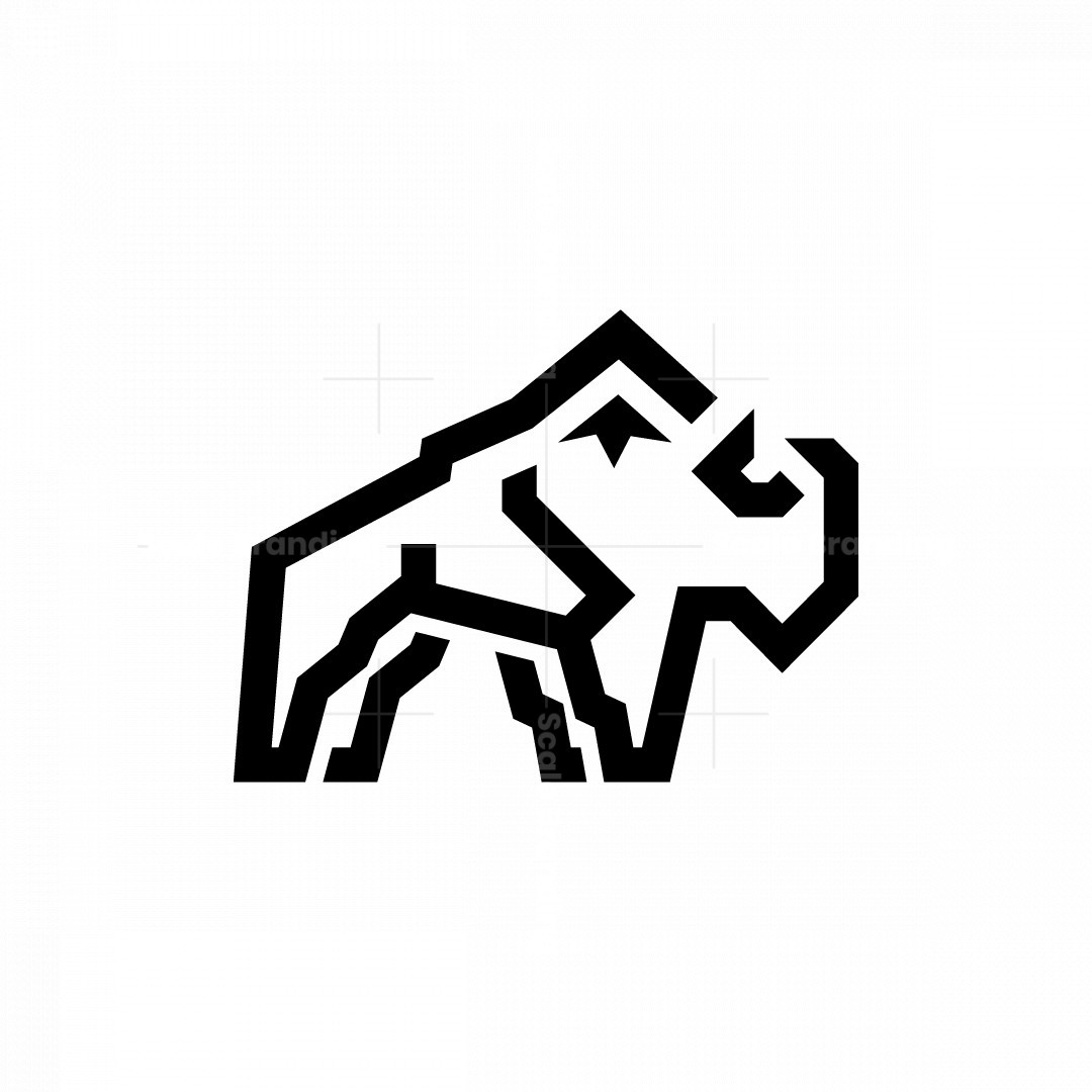 Mountain Bison Logo Buffalo Logo | Scalebranding