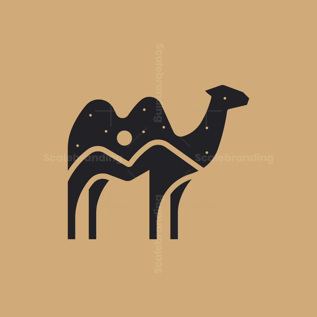 Camel Vector Logo Poster Camel Flat Icon Vector On A White Background