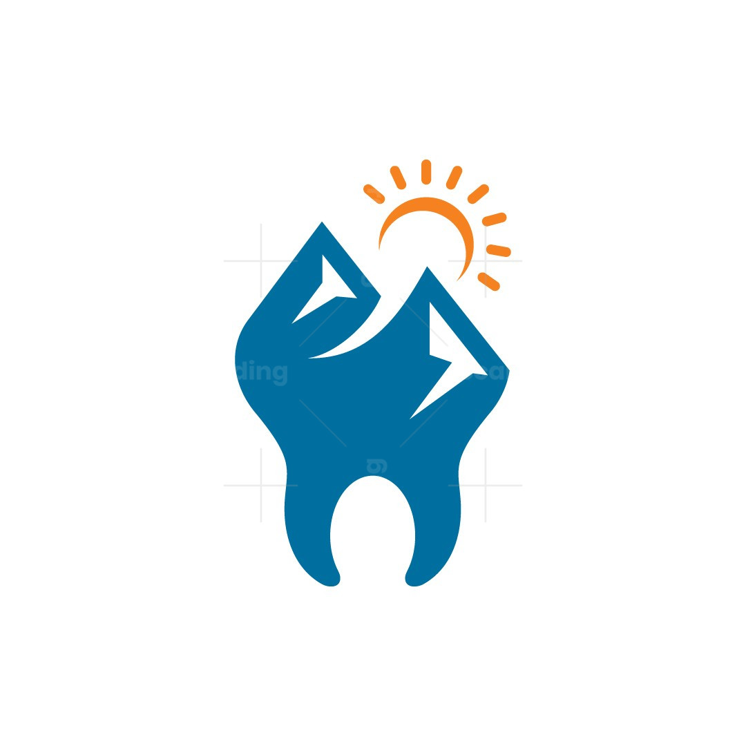 Mountain Sun Tooth Logo | Scalebranding
