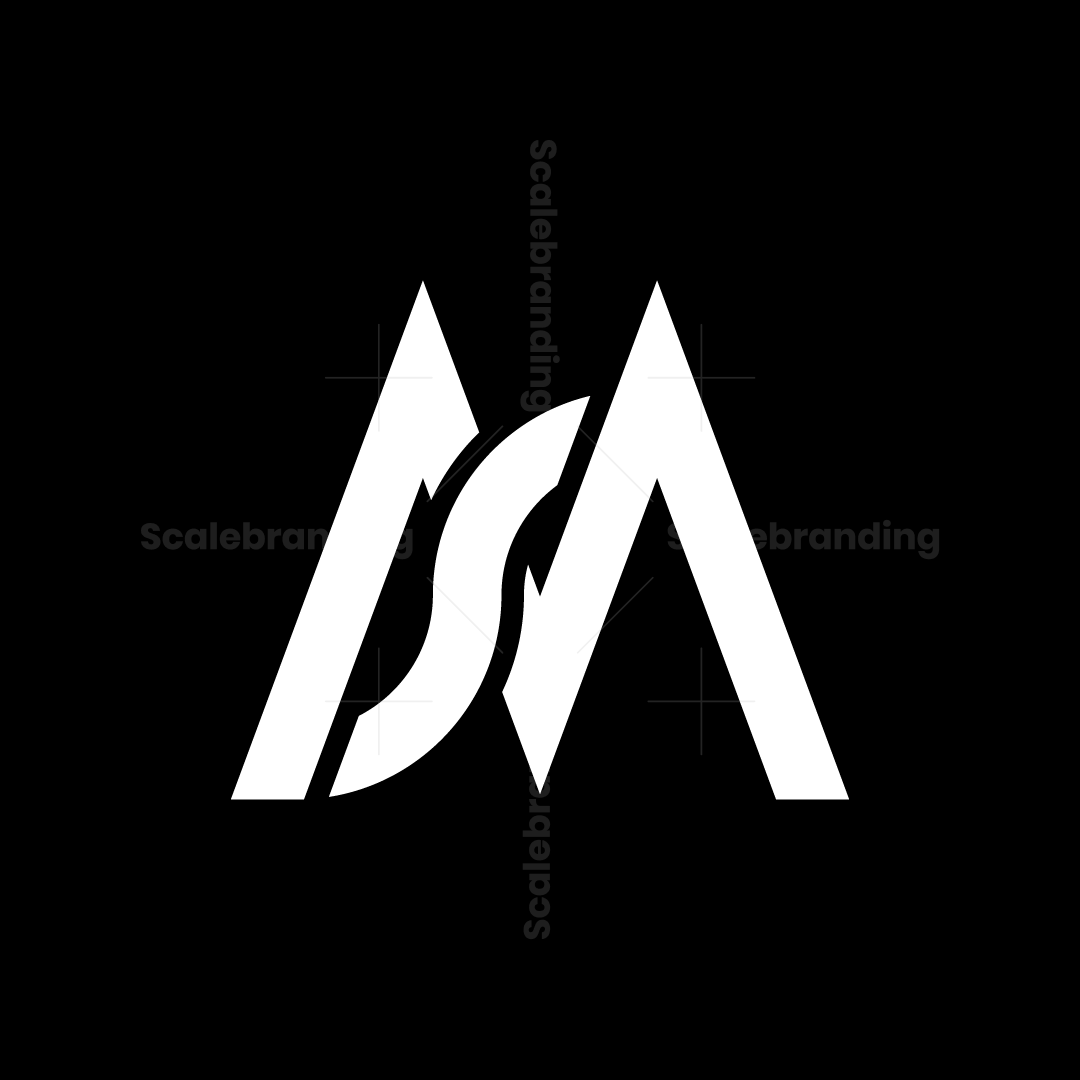 Letters MS or SM Monogram Logo | Scalebranding