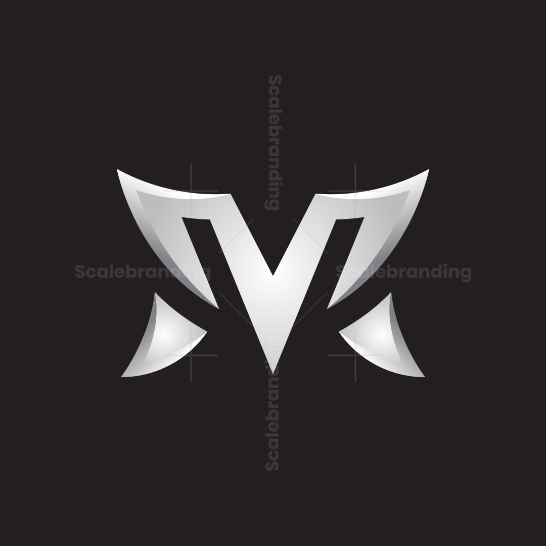 MV or VM letters logo | Scalebranding