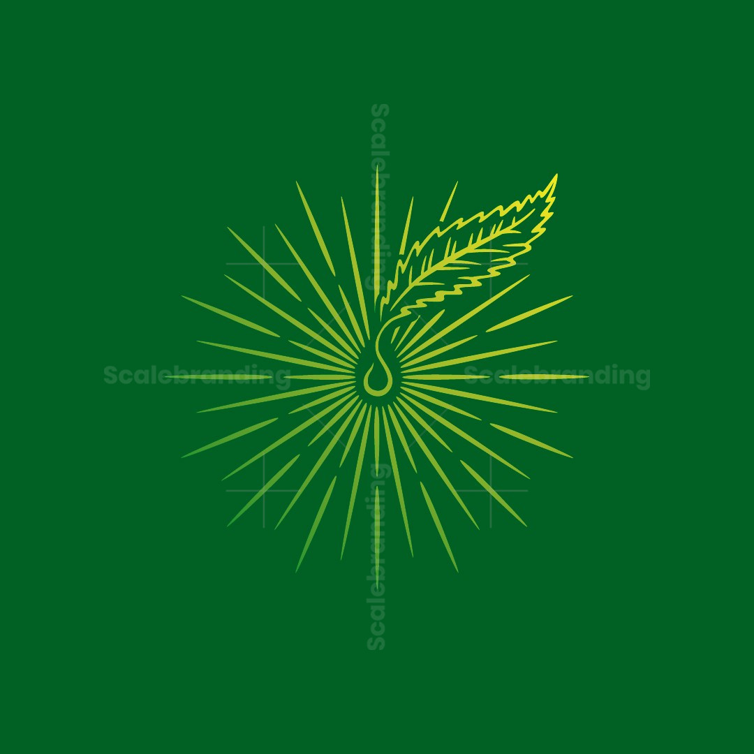 Natural Hemp Drop Logo | Scalebranding