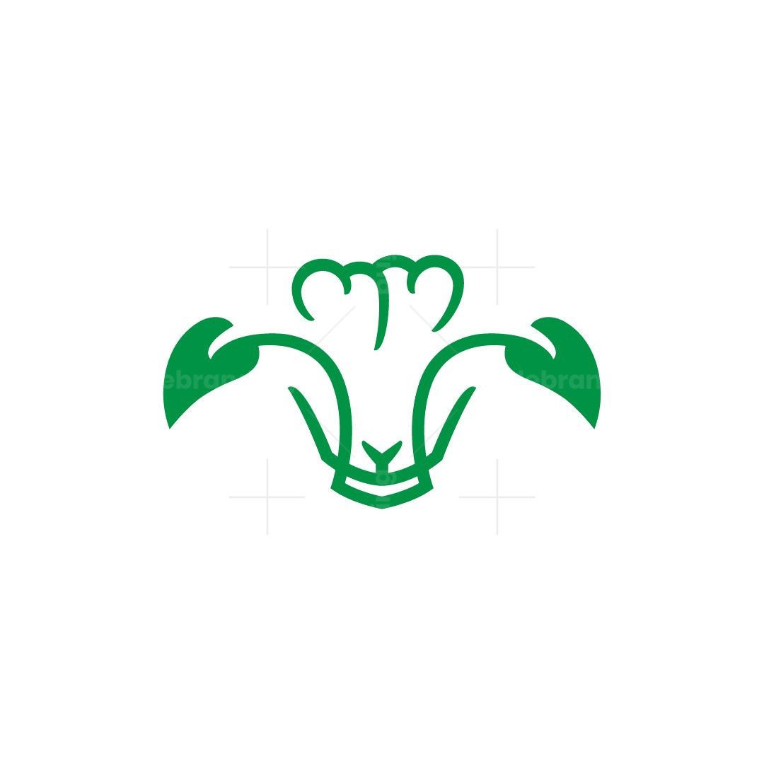 Natural Lamb Logo Leaf Sheep Logo | Scalebranding