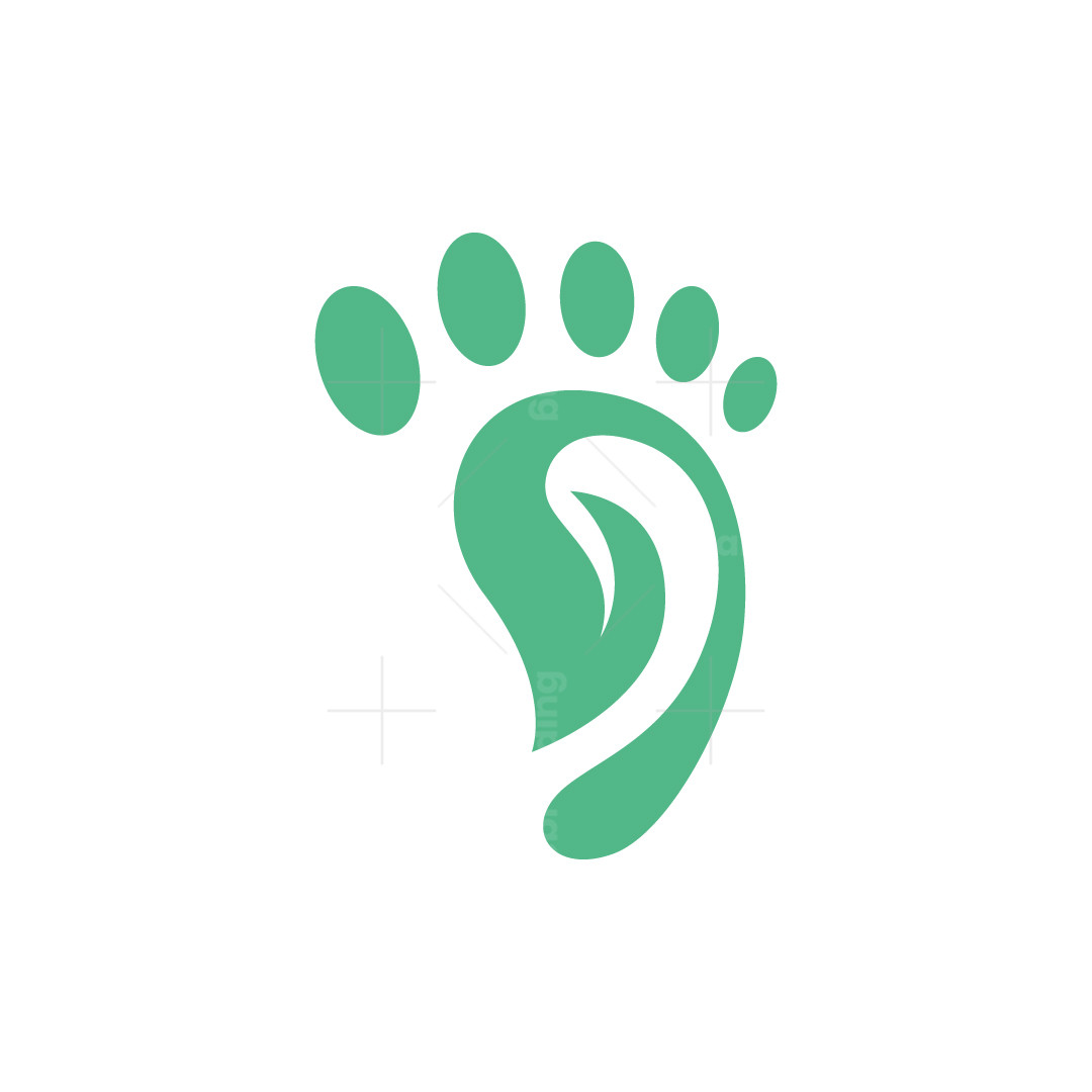 Nature Foot Leaf Logo | Scalebranding