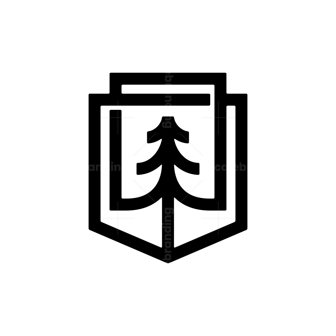 Classy Forest Nature Shield Logo | Scalebranding