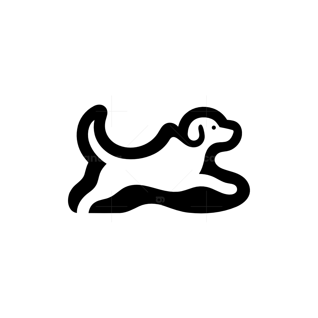 Creative Negative Space Dog Shoe Logo | Scalebranding