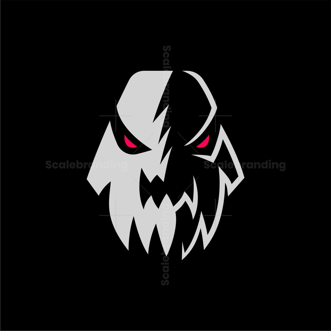 Negative Space Ghost Logo | Scalebranding