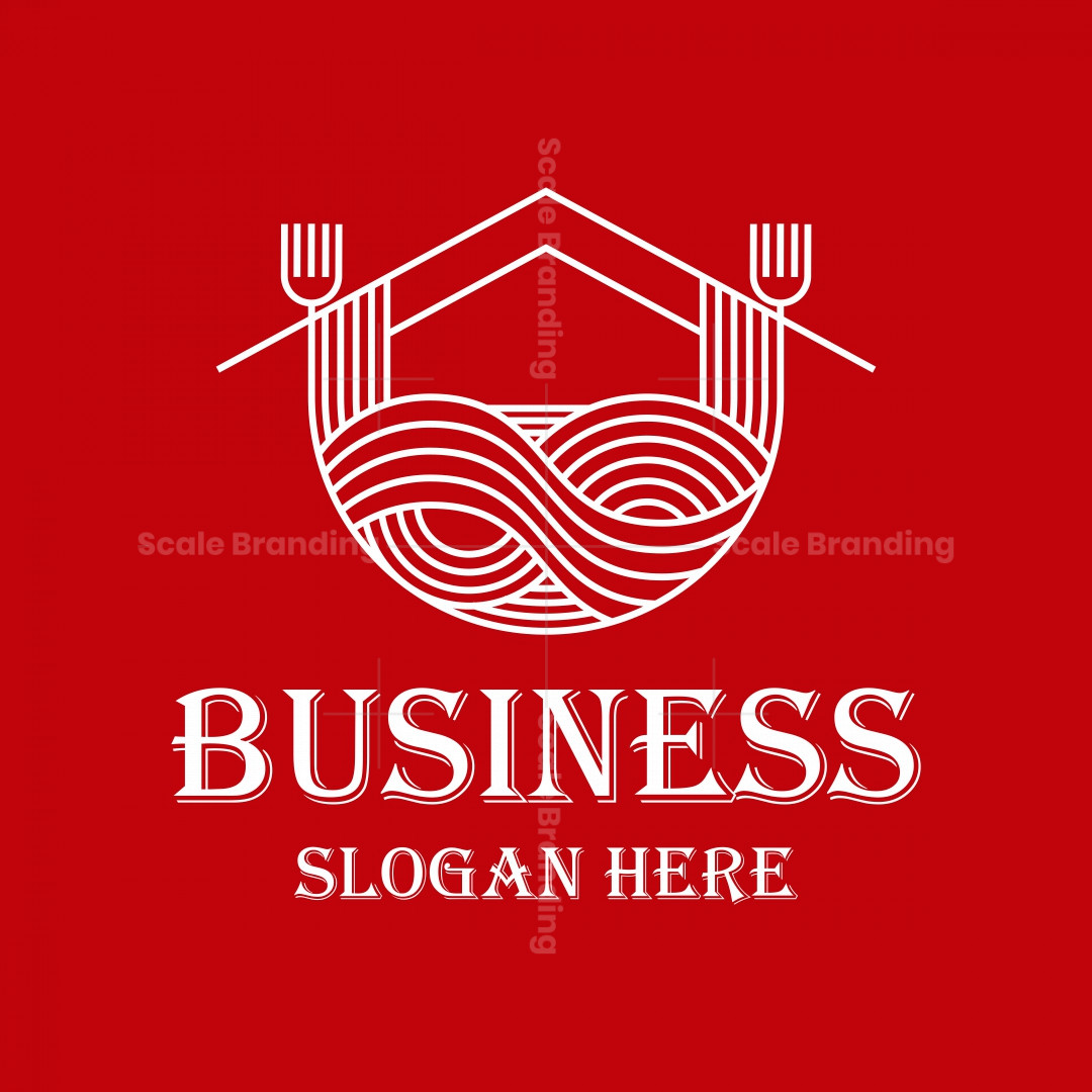 Noodle Company Logo Noodle Restaurant Store Logo Simple Icon Graphic