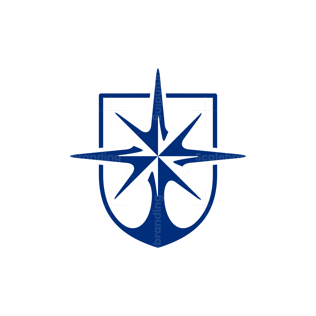 North Star Guidance Shield Crest logo | Scalebranding