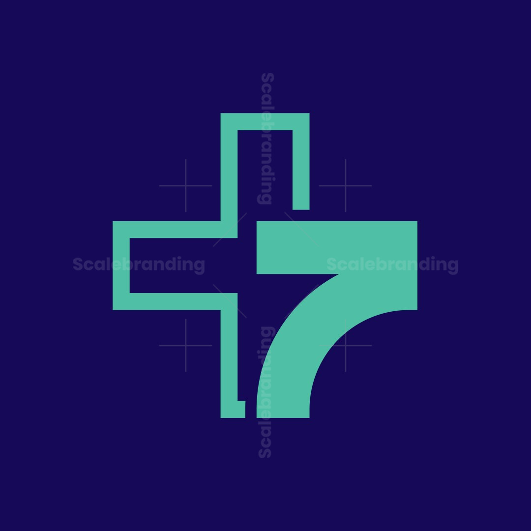 Number 7 Cross Logo | Scalebranding