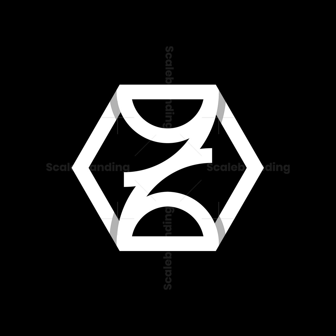 Number 96 Hexagon Logo | Scalebranding