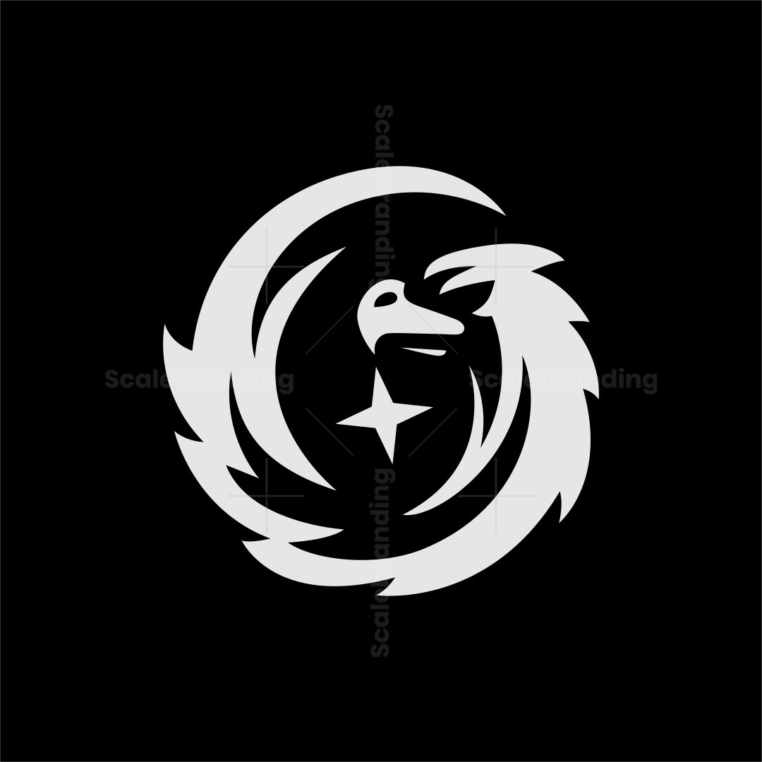 O Letter Swirl Eagle Logo | Scalebranding