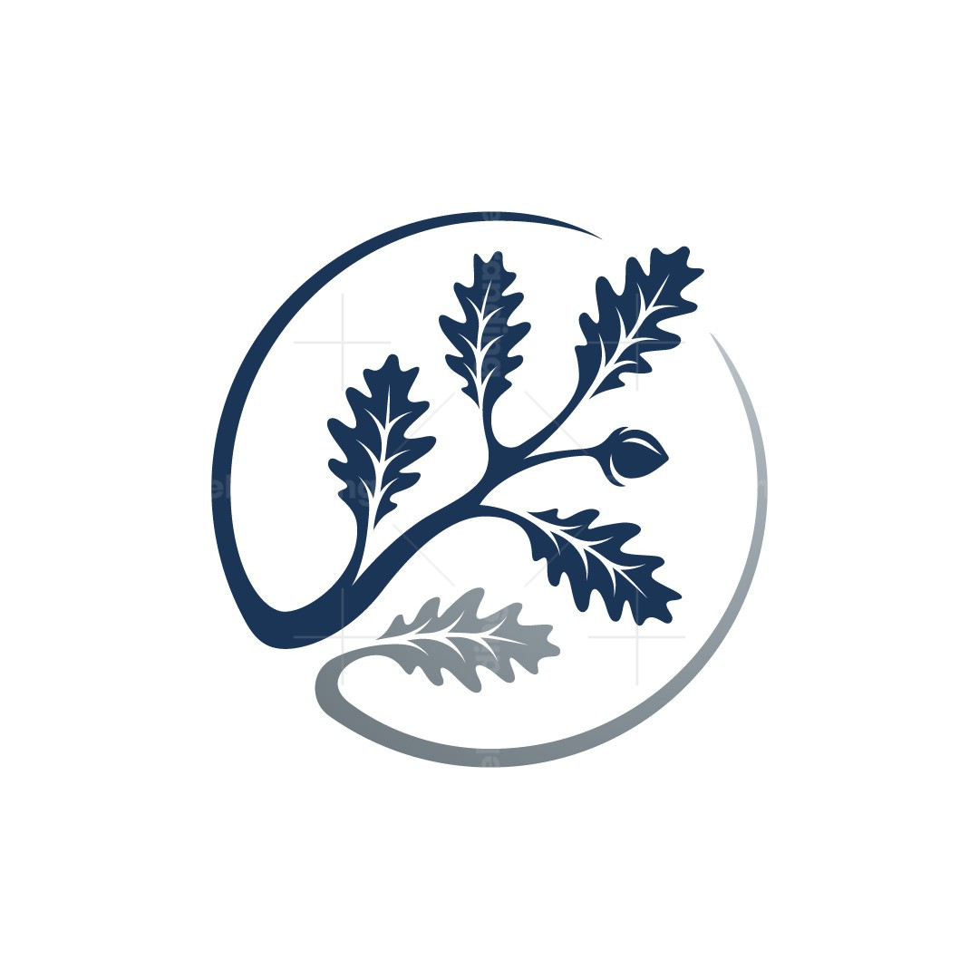 Oak Acorn Tree Branch Logo | Scalebranding