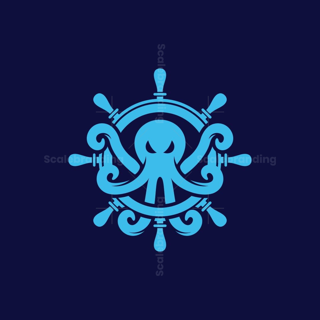 Octopus Ship Wheel Logo | Scalebranding