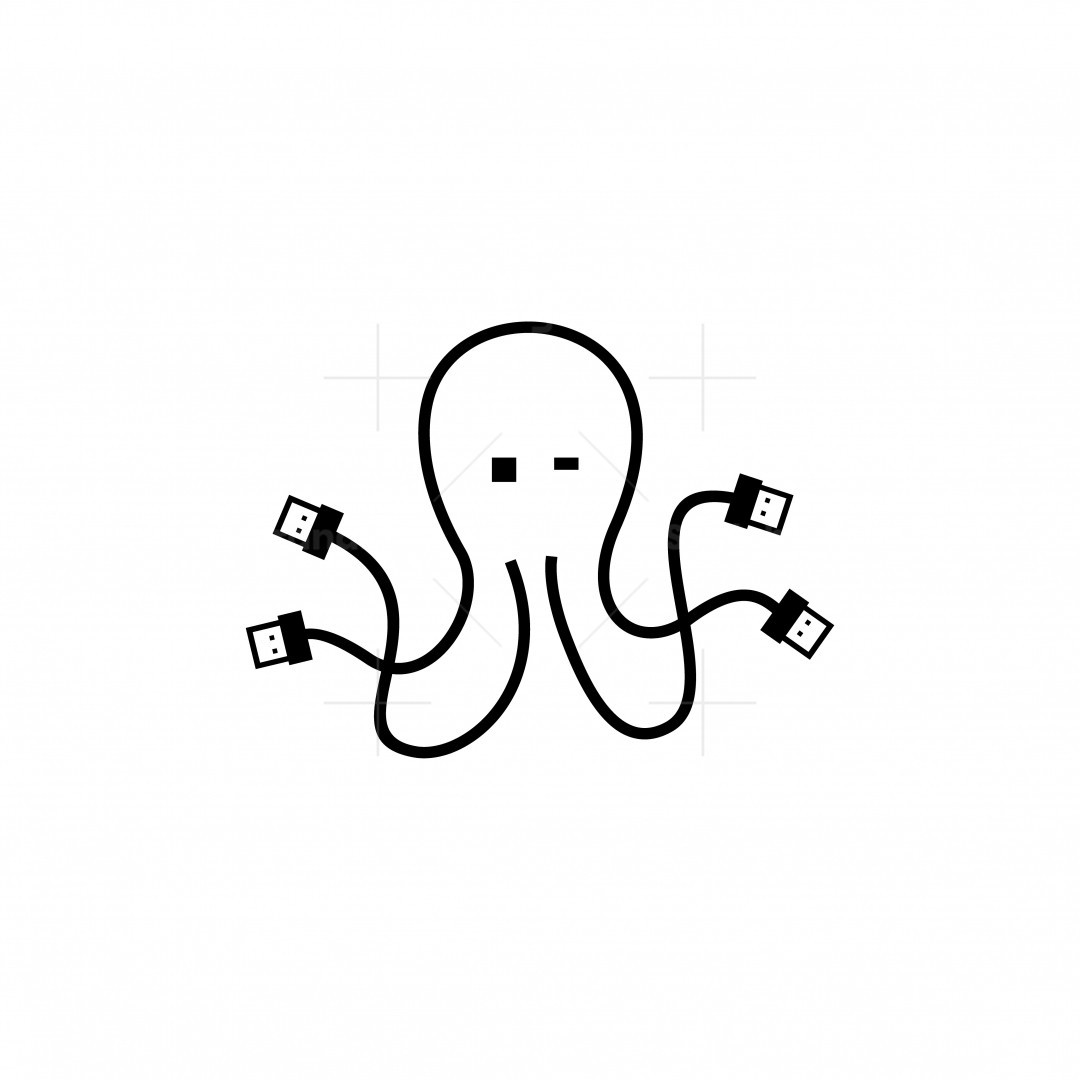 Octopus Usb Logo | Scalebranding