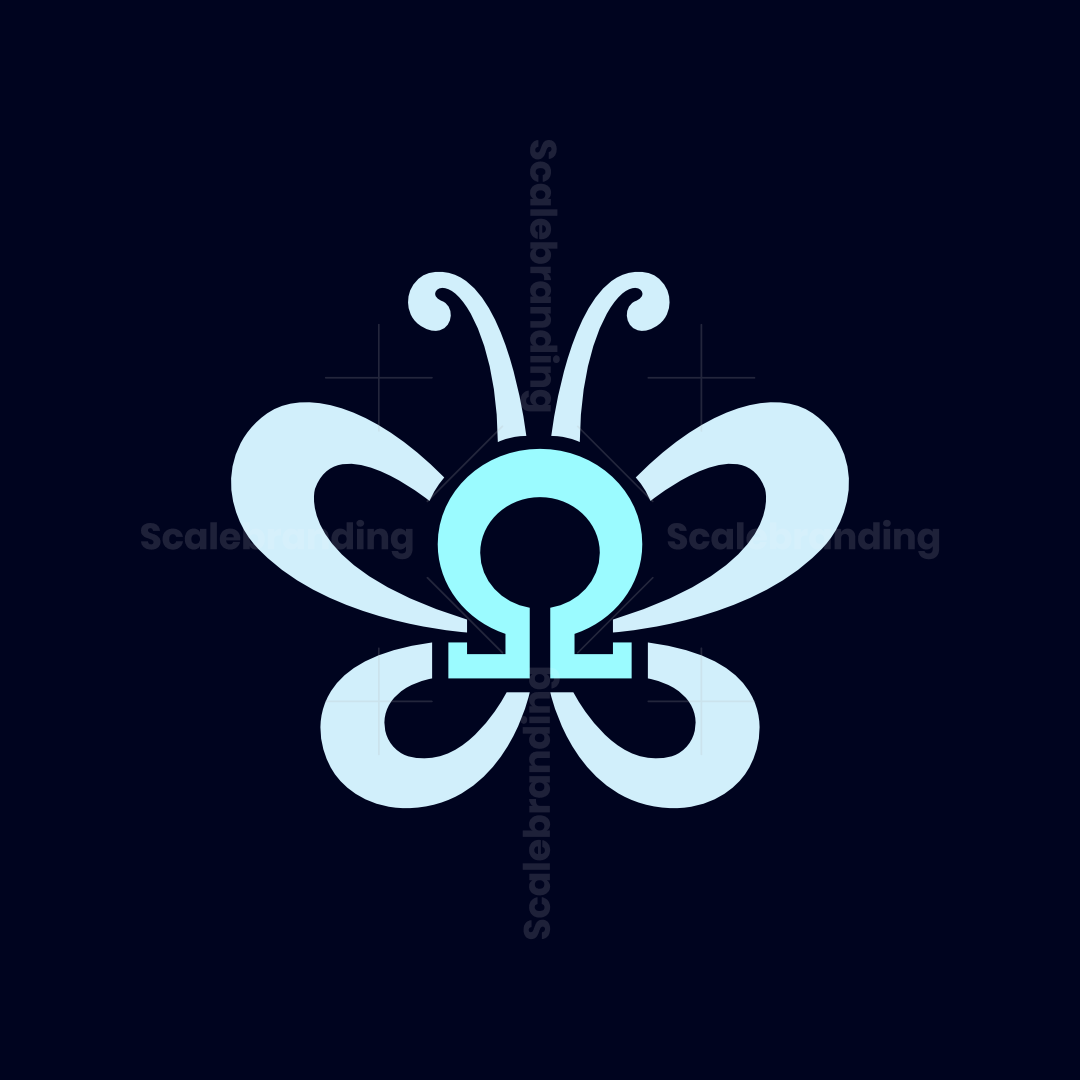 Elegant omega butterfly creative logo | Scalebranding