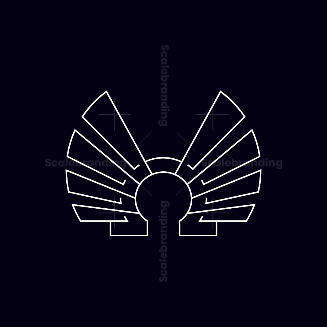 Omega Line Wings Logo | Scalebranding