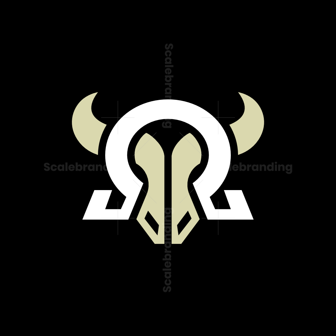 Omega skull bull head logo | Scalebranding